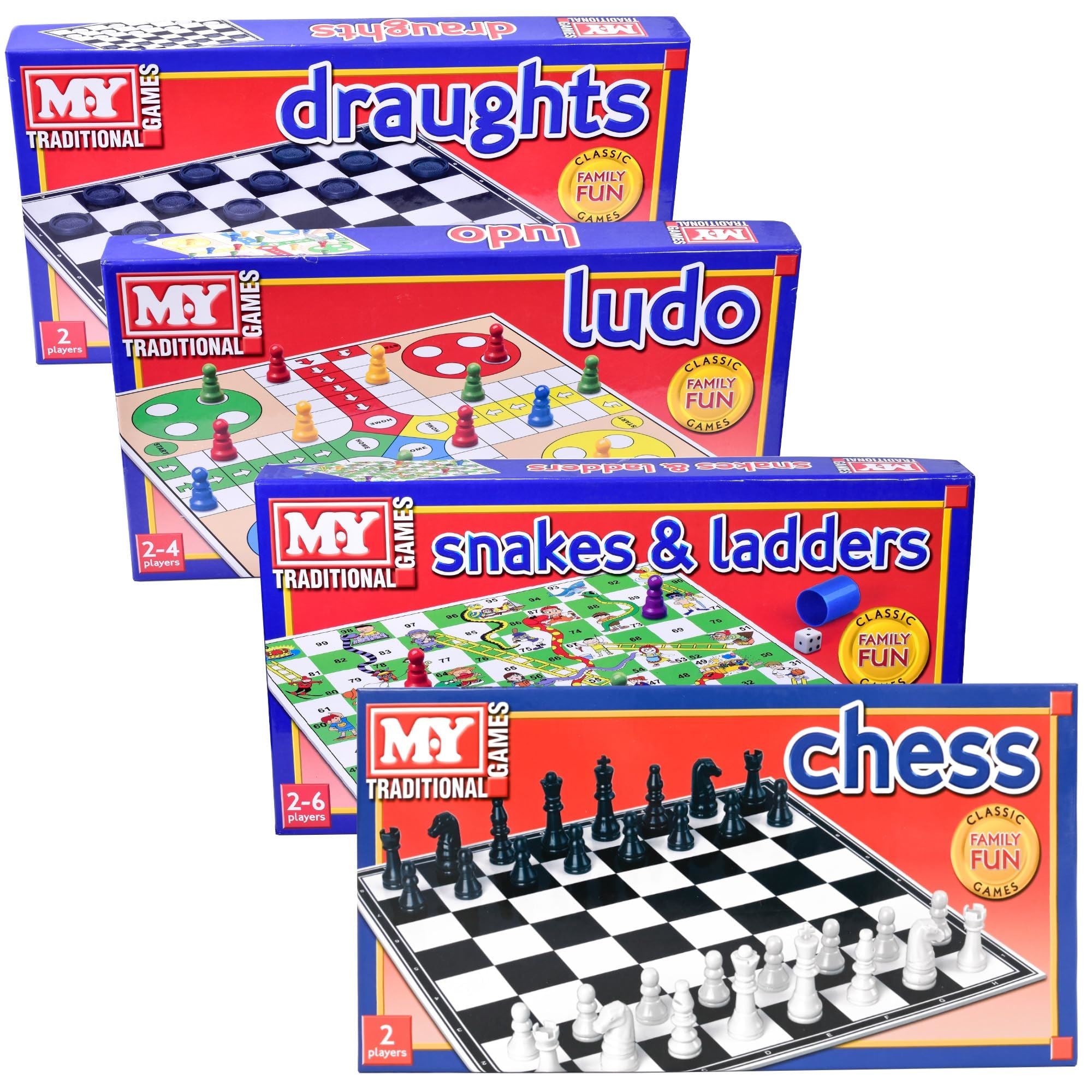 Set Of 4 Traditional Board Games – Planet Direct
