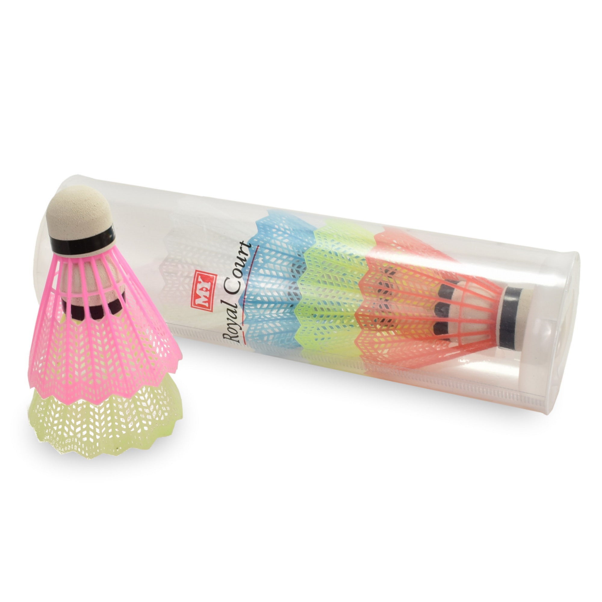 6 Coloured Shuttlecocks | Beginner Racket & Ball Sets | M.Y Official ...